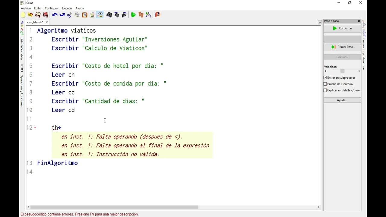 Resolviendo Problemas con Pseudocódigos en PSeInt Parte 3 - YouTube