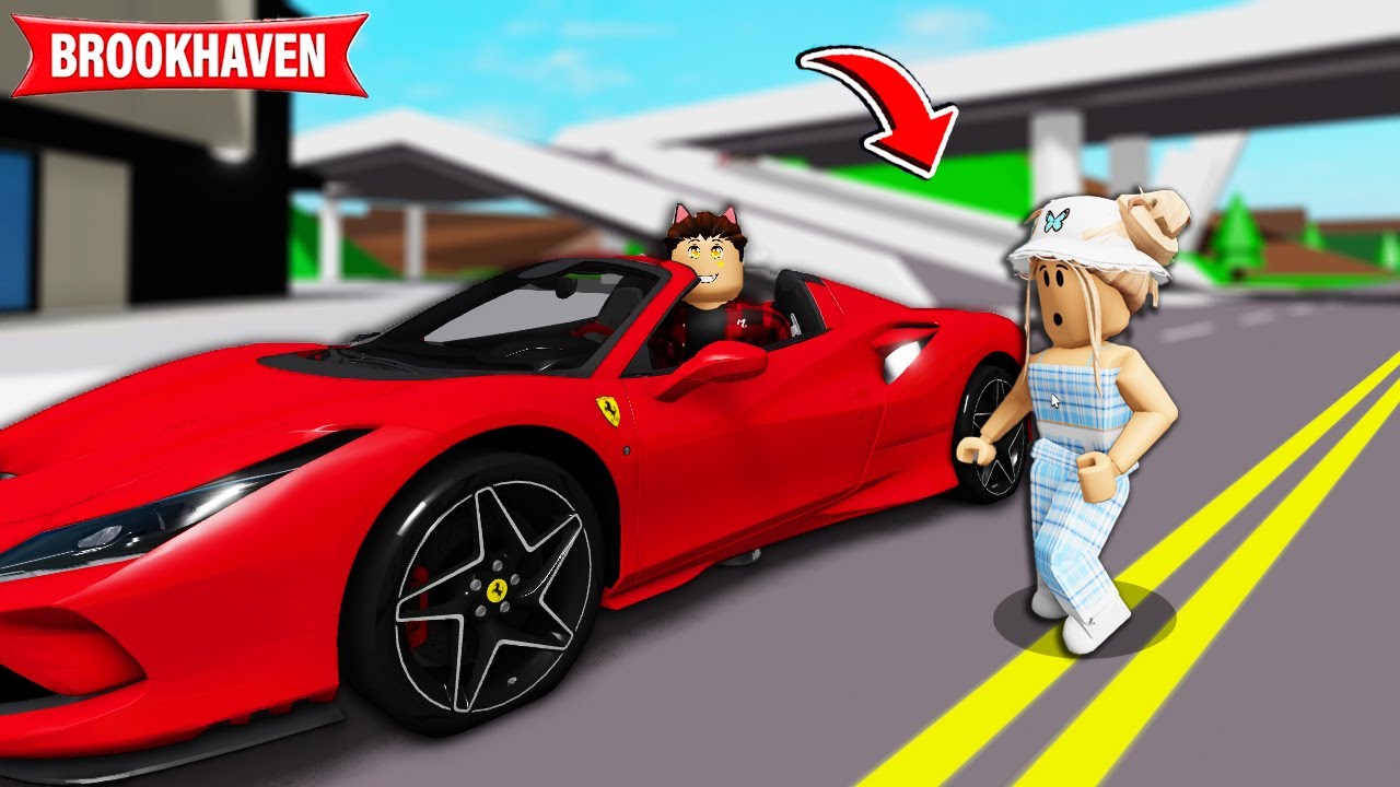 TESTE DA INTERESSEIRA DA NOVA FERRARI DE LUXO DO BROOKHAVEN RP (ROBLOX ...