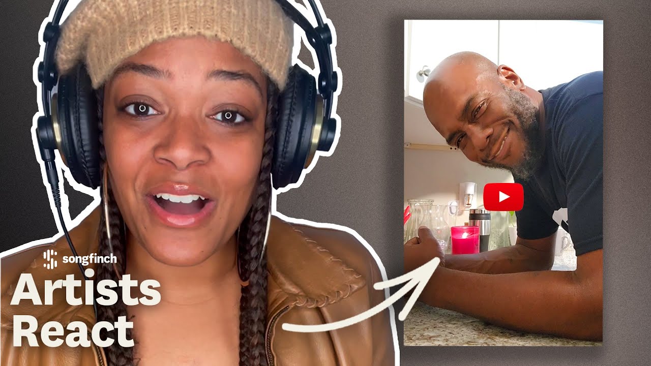 R&B Custom Anniversary Gift | Songfinch Reveal | Artists React - YouTube