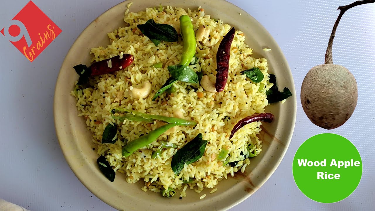Nutritious Wood Apple Rice | Velakkaya Pulihora | 9 Grains - YouTube