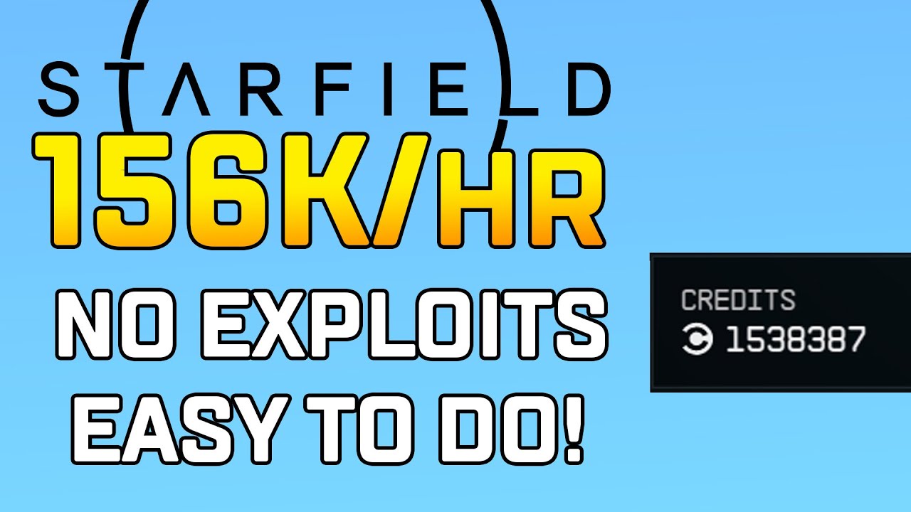 BEST STARFIELD MONEY MAKING GUIDE EARLY GAME - 156,493 Credits Per Hour ...