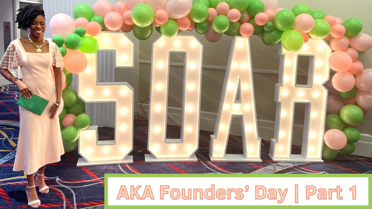 Aka International Founders Day Part 1 Registration Bag And Welcome Reception 💗💚 Youtube