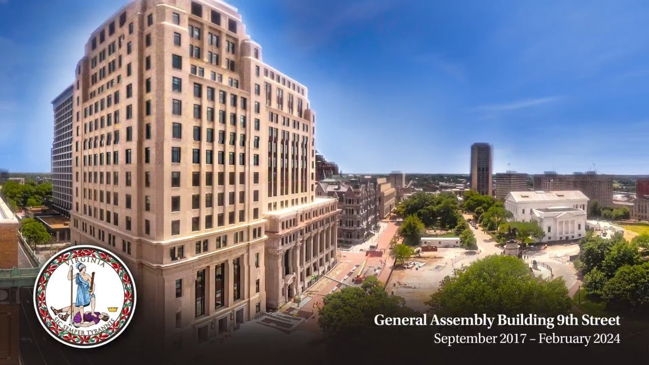 Time-lapse Video of Richmond’s new Virginia General Assembly Building ...