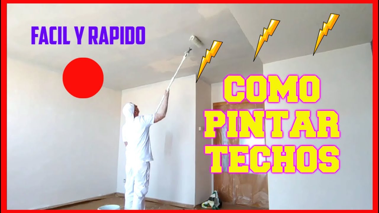 COMO PINTAR TECHOS CON RODILLO SIN SALPICAR Y SIN DEJAR MARCAS 👉 ...