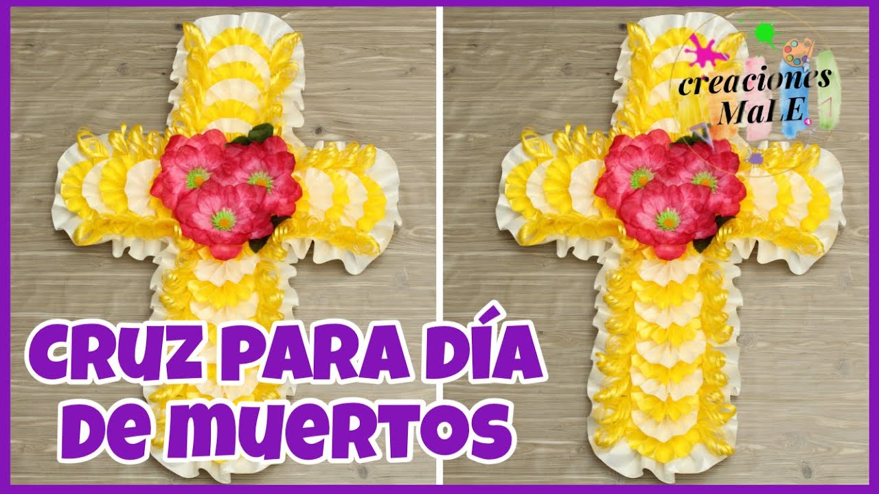 CRUZ PARA EL DÍA DE MUERTOS || DIY - YouTube