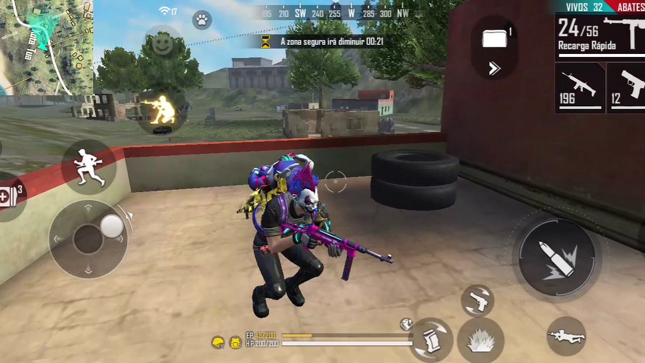 Jogando free fire - YouTube