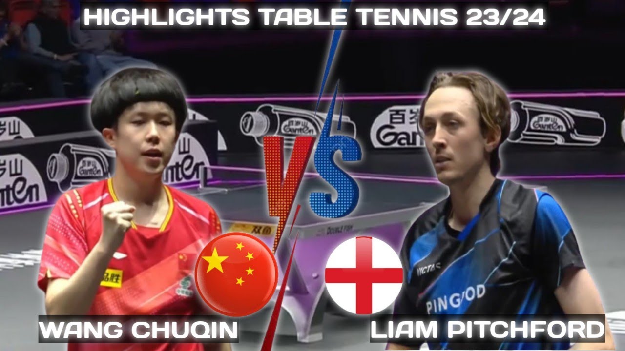 Match Liam Pitchford vs Wang Chuqin R16 WTT Champions Frankfurt 2023 - YouTube