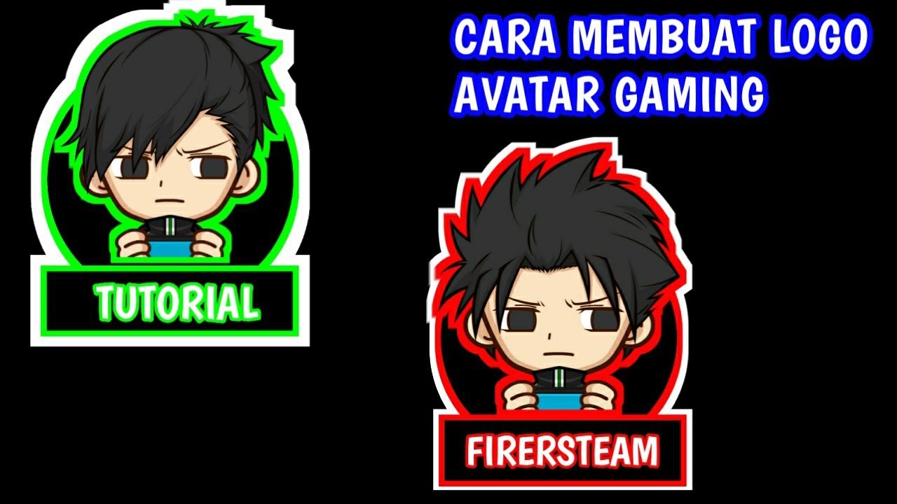 Cara Membuat Logo Avatar Gaming Simple - YouTube