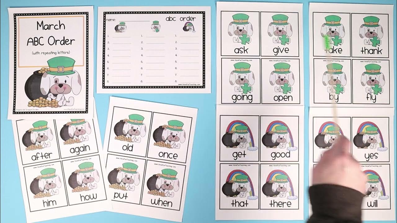 St. Patrick’s Day Hard Alphabetical Order Activity - YouTube
