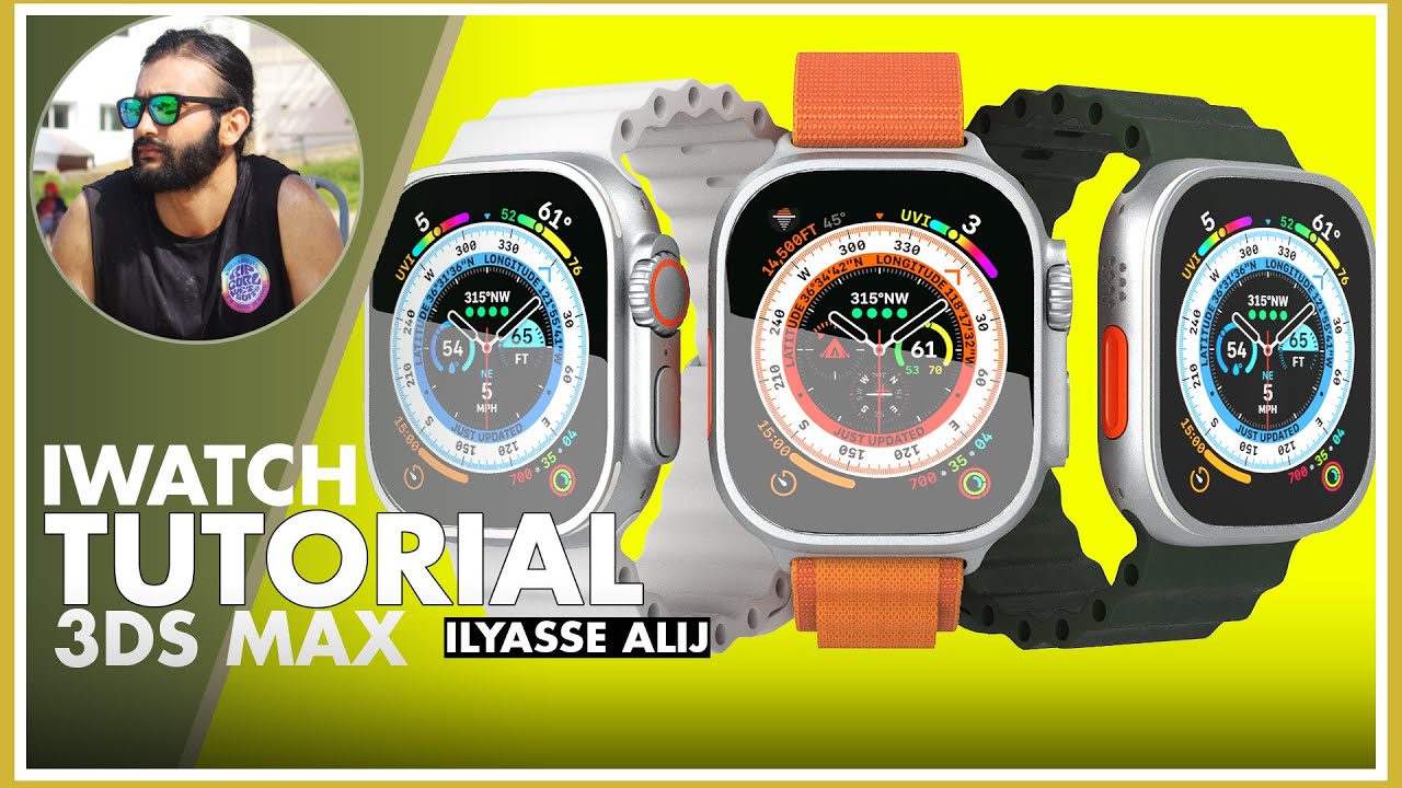 how to modeling apple watch series 8 in 3ds max - YouTube