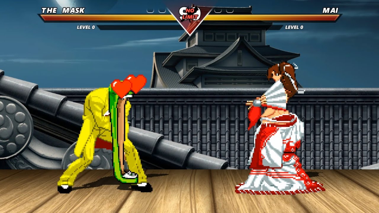 THE MASK vs MAI SHIRANUI - Amazing epic fight battle ! - YouTube