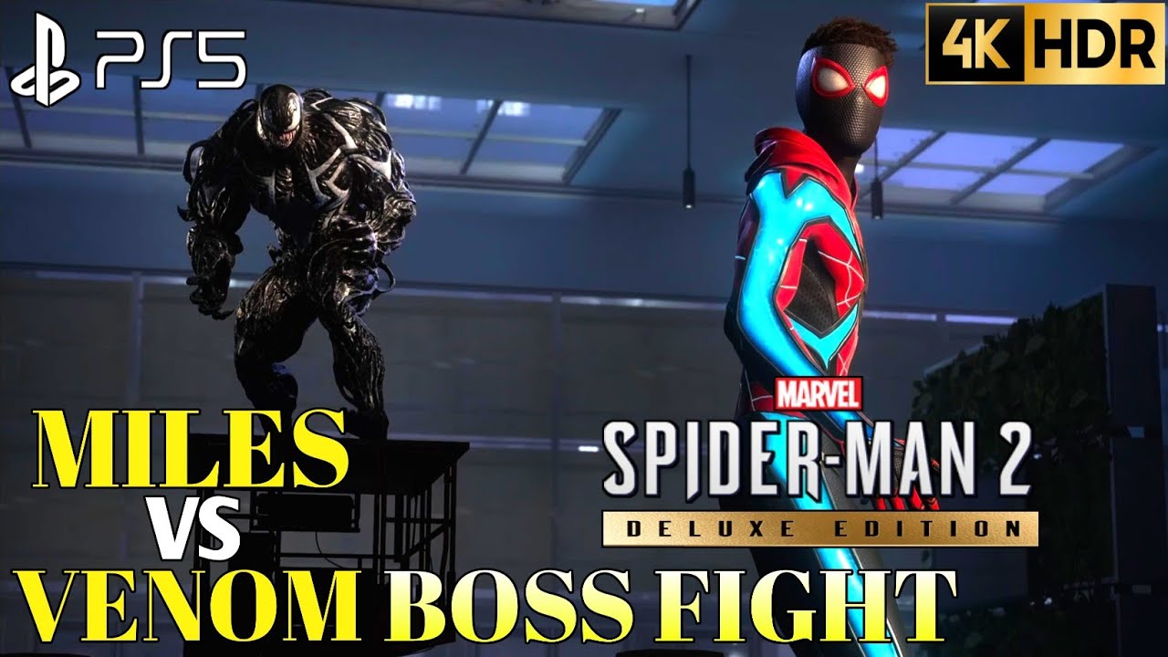 Miles Vs Venom Boss Fight Spider Man 2 Miles Vs Venom Boss Fight 4K ...
