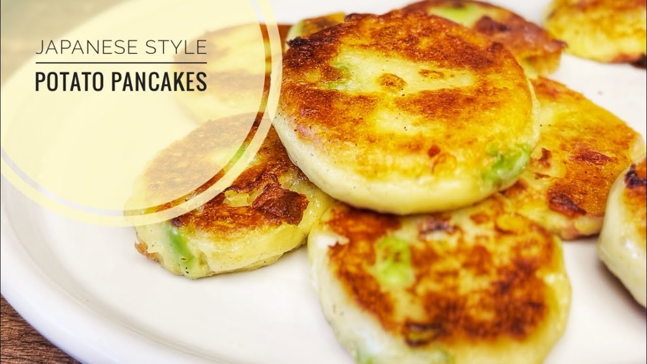 Japanese Potato Pancakes - Delicious Way to enjoy frozen Edamame! - YouTube