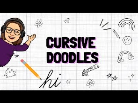 Have Fun Writing Cursive Letter A with Some Fun Art - YouTube