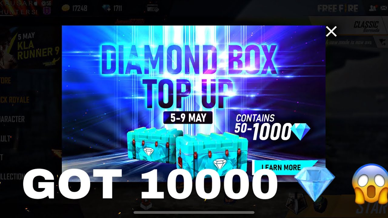 I GOT 10000 DIAMONDS FROM NEW TOP UP EVENT? 💎💎💎 - YouTube