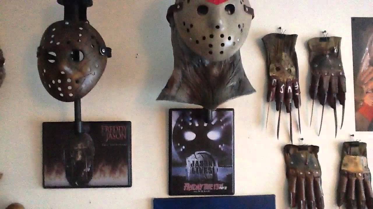 Jason part 6 ,part 8 wall mount display and a JGTH mask - YouTube