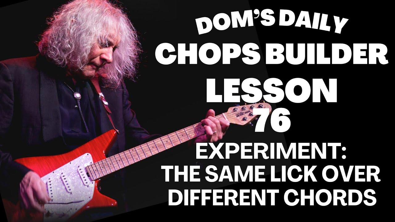 Lesson 76 - Same Lick, Different Chords. Try it! - YouTube