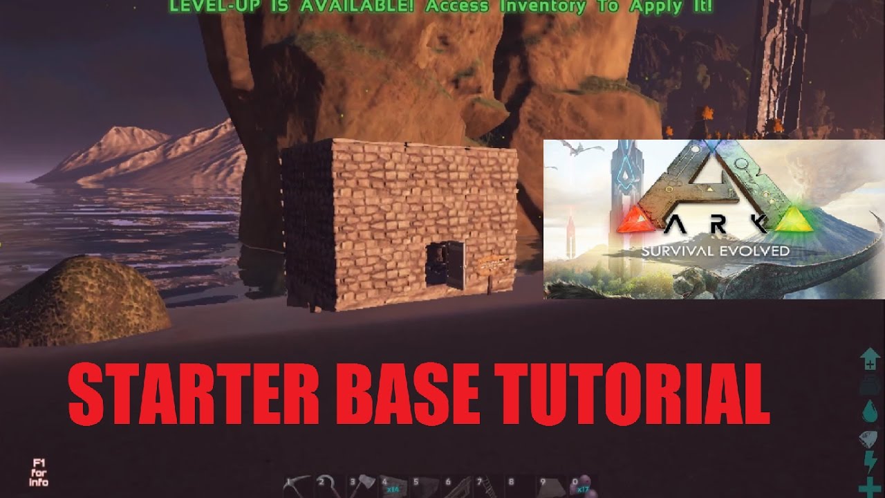 How to make a beginner base tutorial - ARK SURVIVAL EVOLVED #2 - YouTube