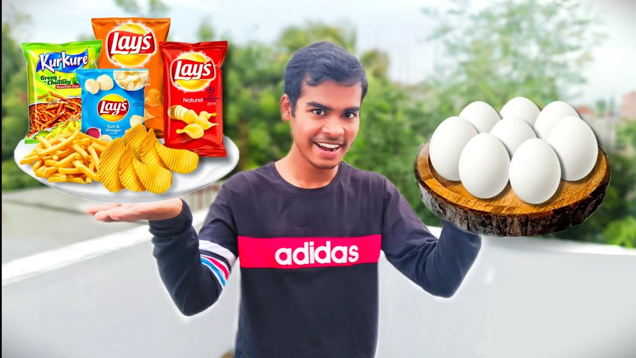 Making Viral ALL Brand Chips Omelette Recipe 😋😋 | Chips Omlette - YouTube