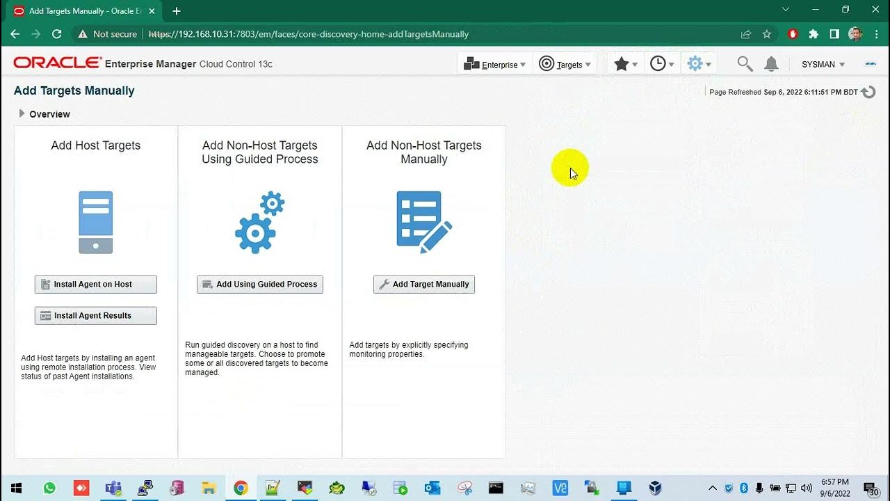 Add Target and Database on Oracle EM. #EnterpriseManager #13c #DBA_CAVE - YouTube