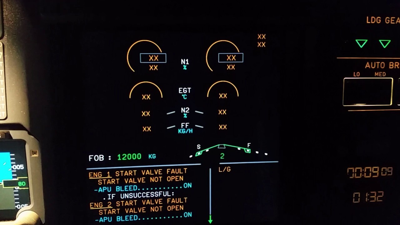A320 ECAM Engine IGN switch ON - YouTube
