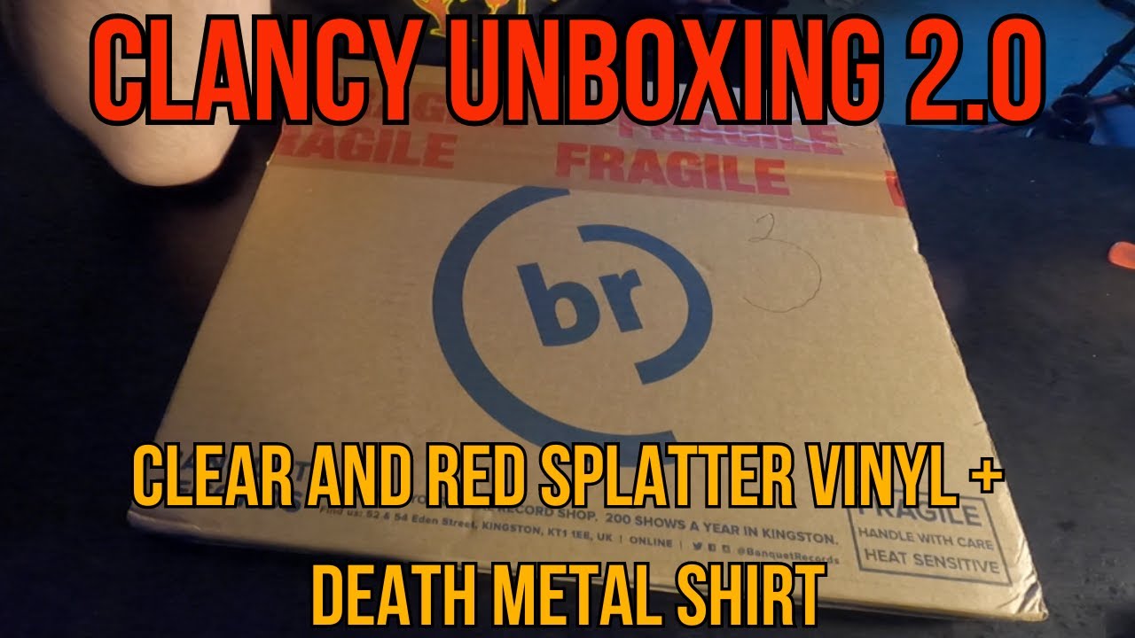Clear and Red Splatter Clancy Vinyl and TØP Death Metal T-Shirt ...