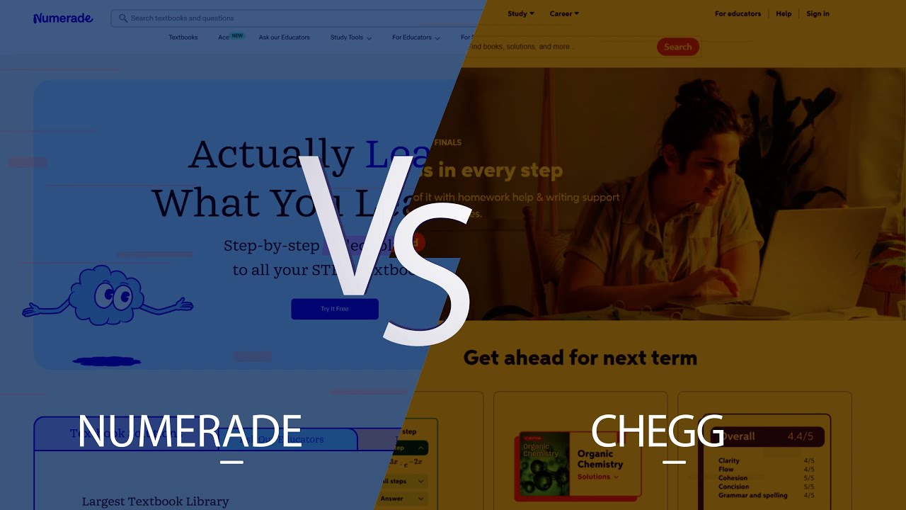 Numerade vs Chegg - comparison through the mystery shopping experience ...