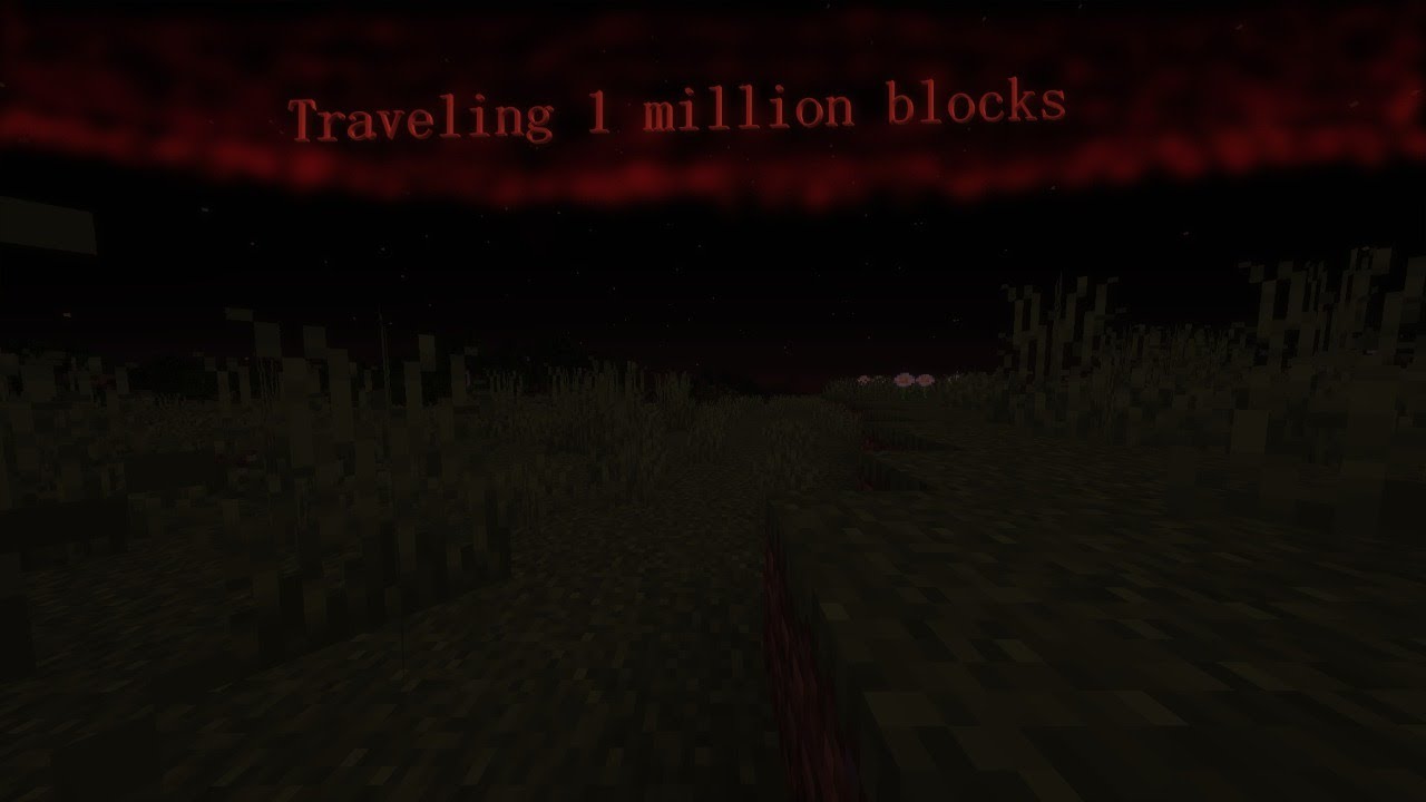 Traveling 1000000 blocks in Minecraft Normal difficulty p2 - YouTube