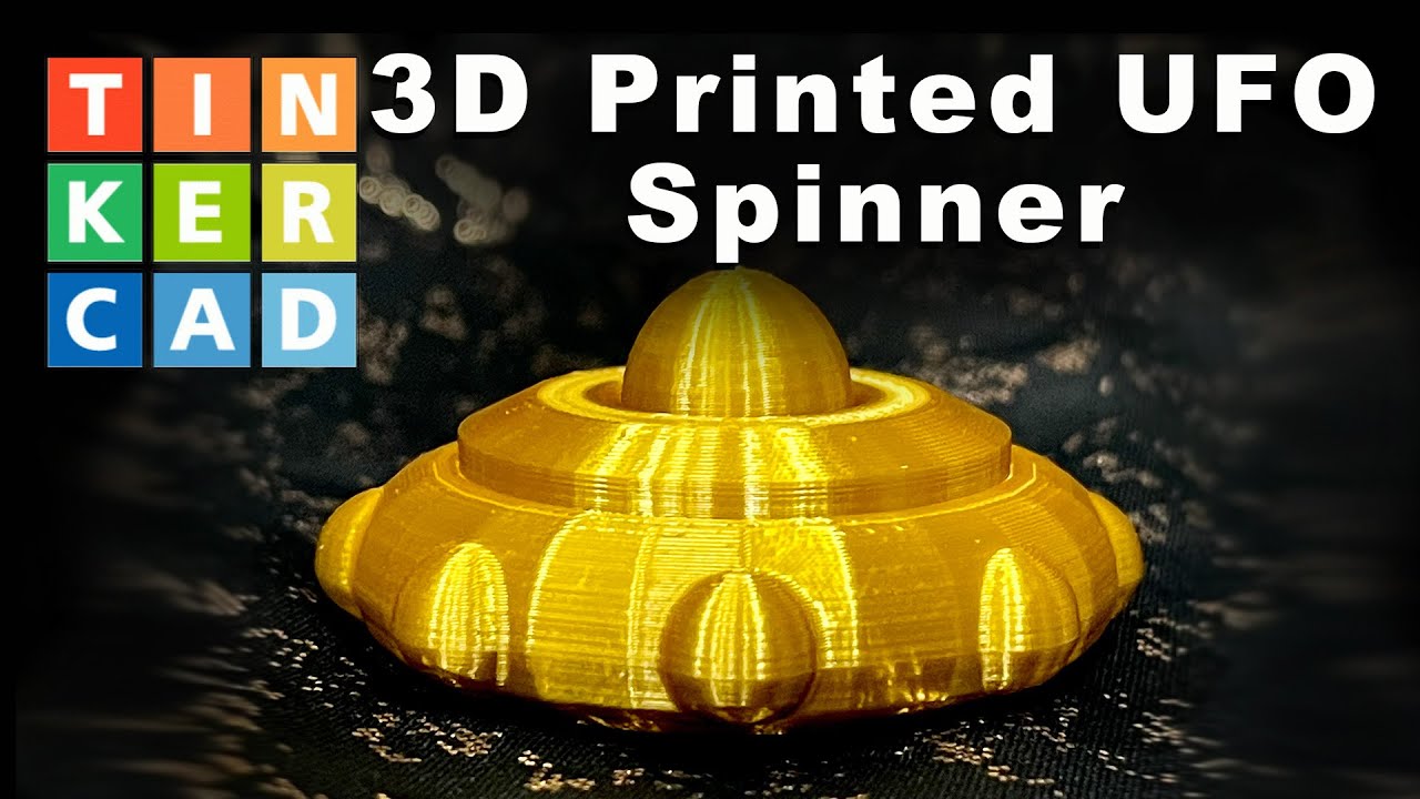Design Your Own Spinning Fidget Ufo In Tinkercad Youtube
