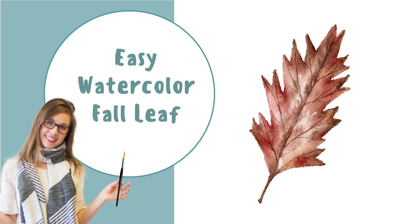 Easy Fall Leaf Watercolor Tutorial - YouTube
