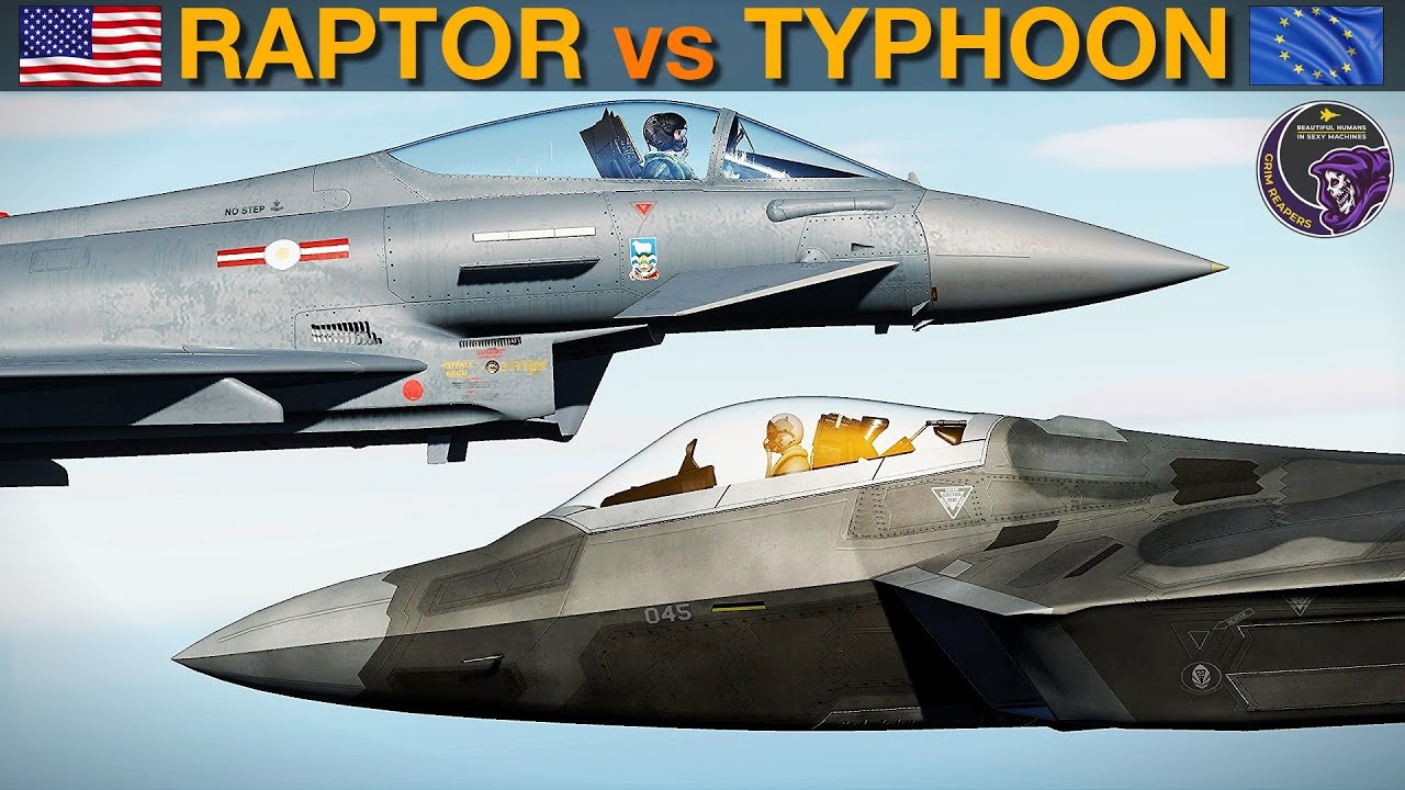 F-22 Raptor vs Eurofighter Typhoon: Dogfight | DCS WORLD - YouTube