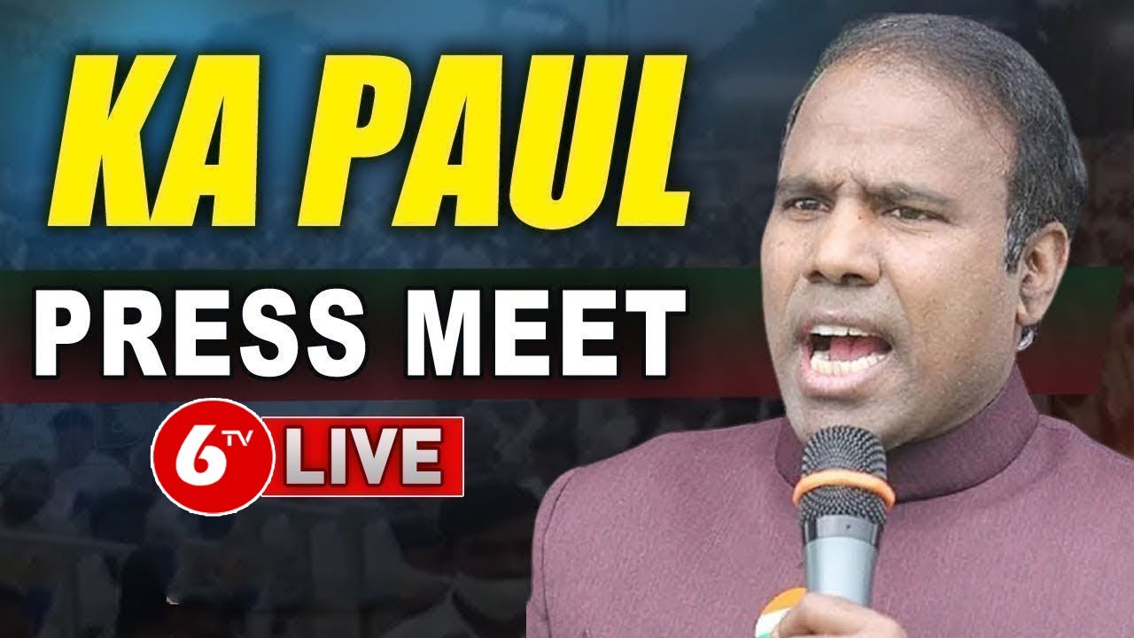 LIVE: బీజేపీని చిత్తు చిత్తుగా ఒడిస్తాను - KA పాల్ | KA Paul | 6TV News ...