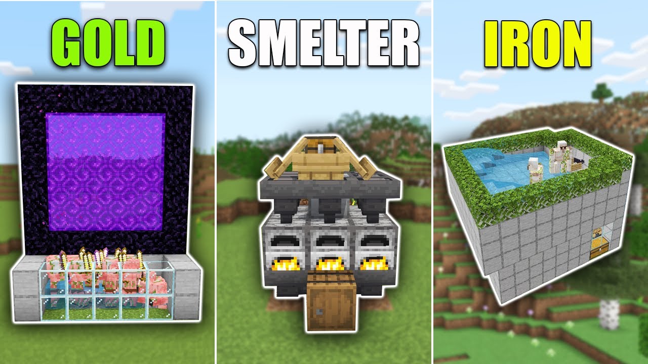 Top 3 Starter farm in Minecraft | Pocket Edition - YouTube