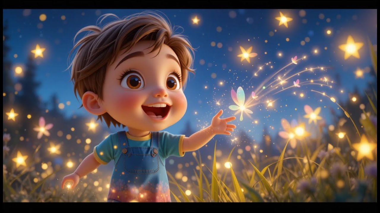Let’s Chase the Firefly and Count the Stars Rhyme Song | Popular ...