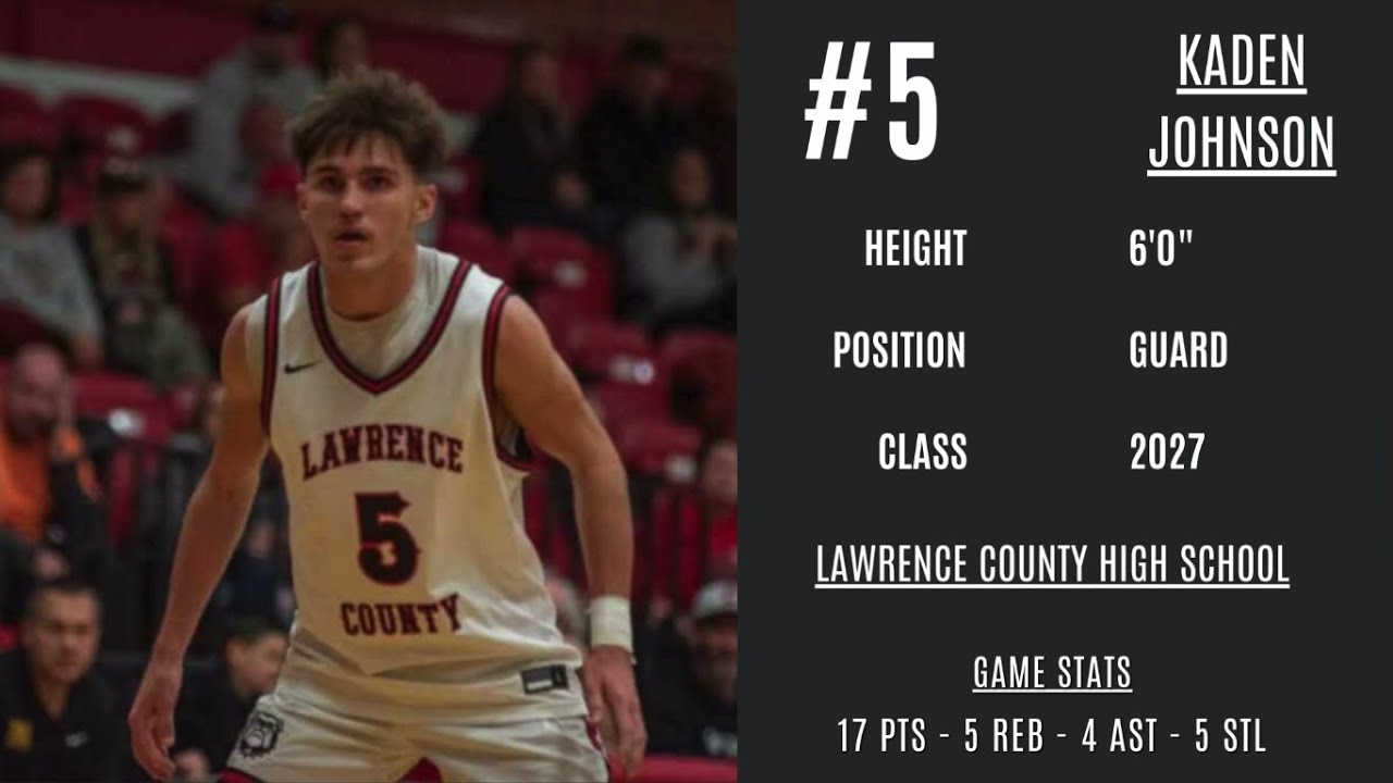 #5 Kaden Johnson Highlights vs Johnson Central 1-28-2025 - YouTube
