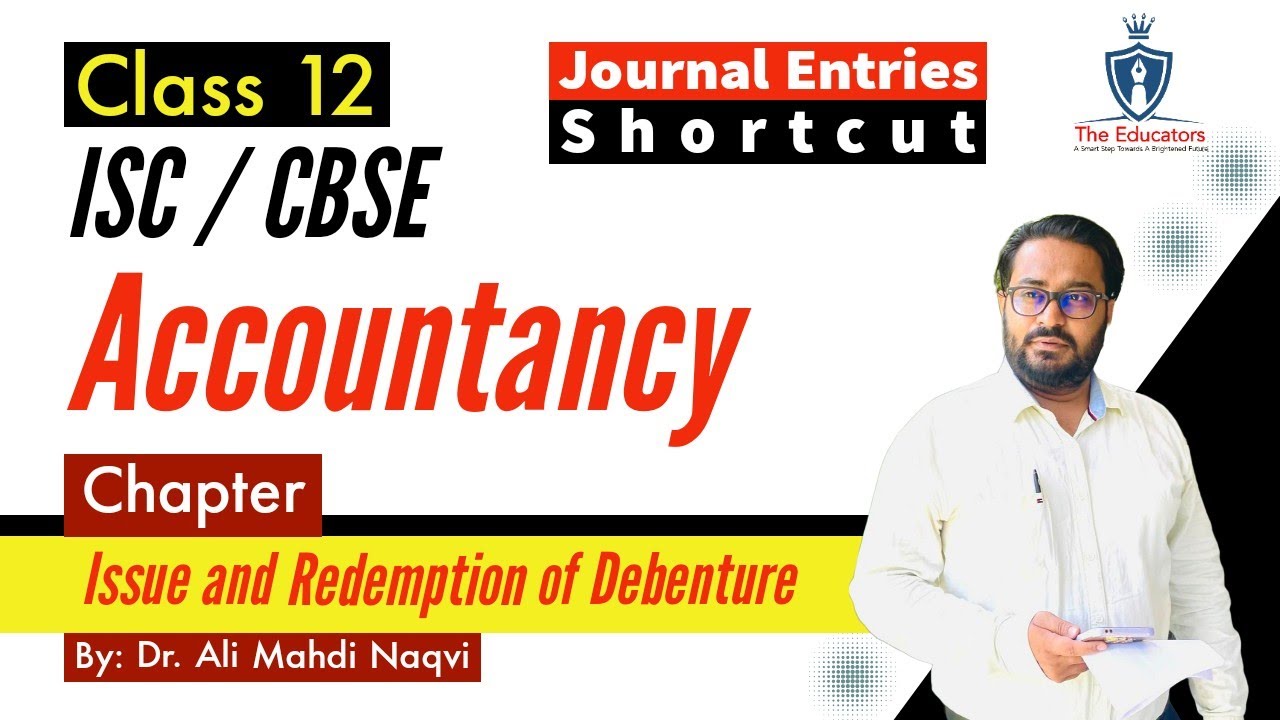 Issue and Redemption of Debentures | Class 12 | Journal Entries - YouTube
