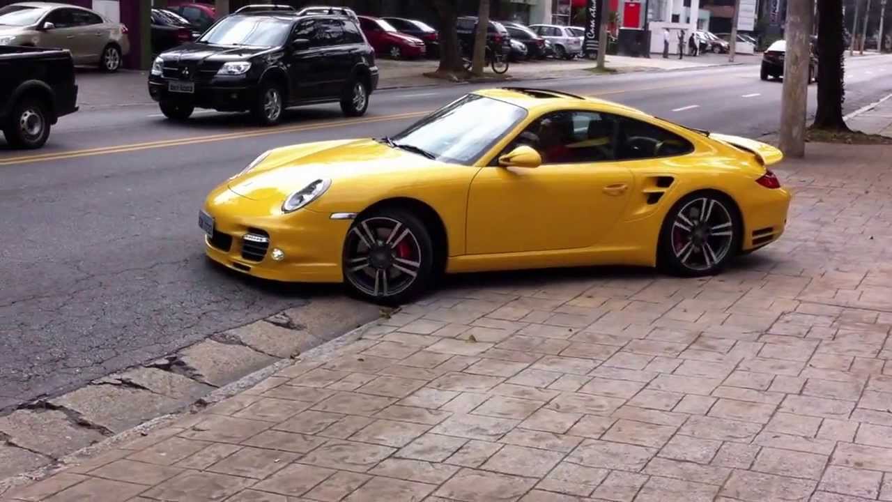 Yellow Porsche 911 Turbo (997.2) - YouTube