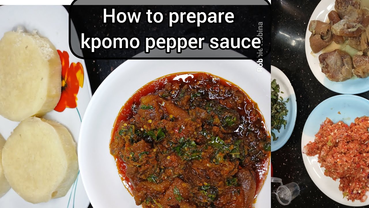 Simple quick recipe - PEPPER KPOMO SAUCE using local authentic ...