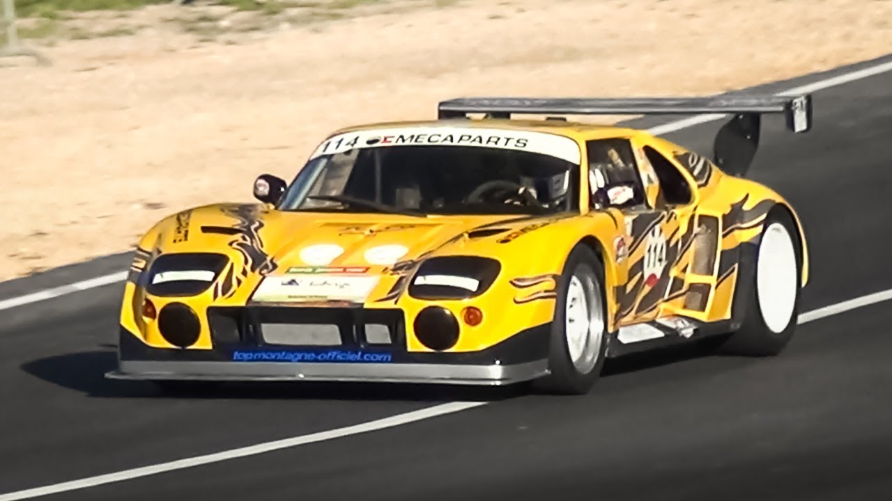 Renault R5 Turbo-powered Carcreff Scora Maxi in action on hillclimb ...