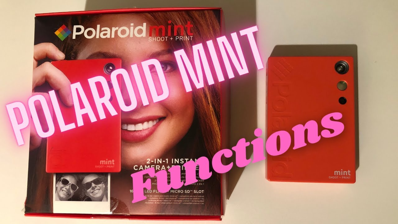 Polaroid Mint functions |showing - YouTube
