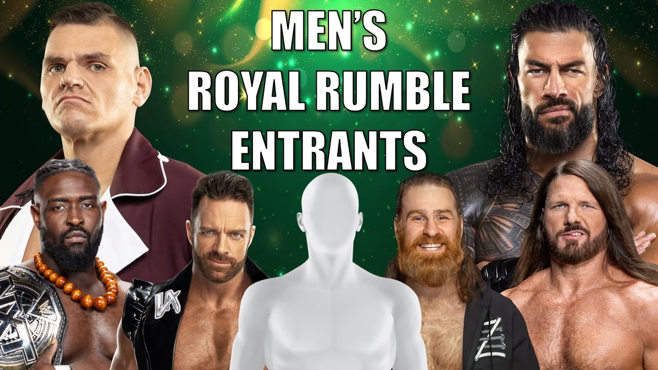 WWE Men's Royal Rumble Entrants - YouTube