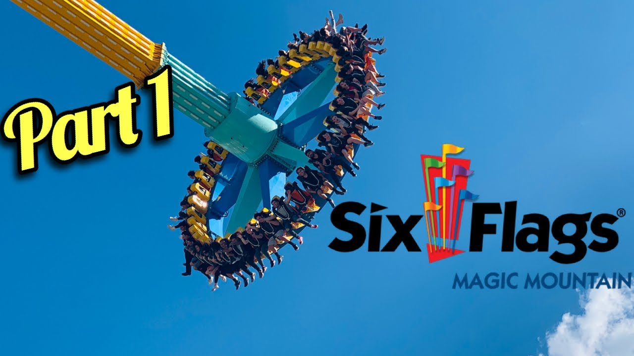Six Flags Magic Mountain in California | Thrilling Vlog and rides Part ...