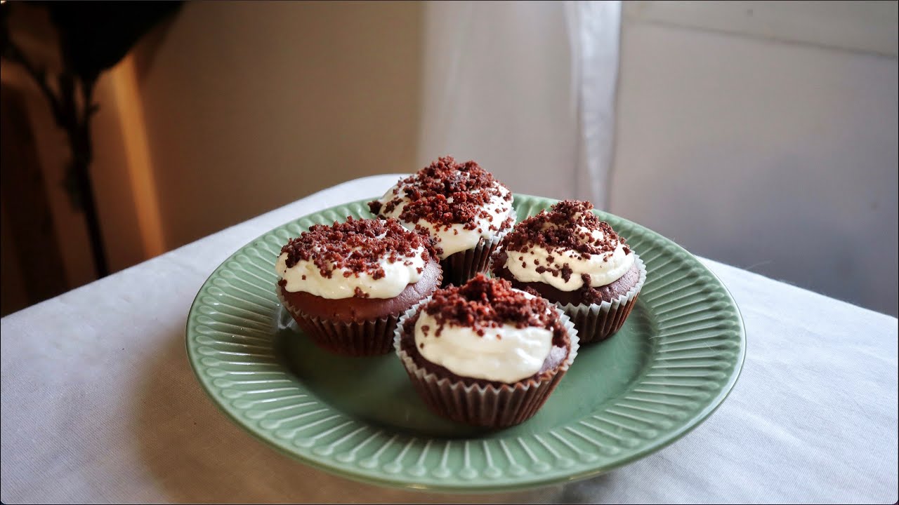 RESEPI RED VELVET CUPCAKE SUKATAN CAWAN | BASICKELI - YouTube