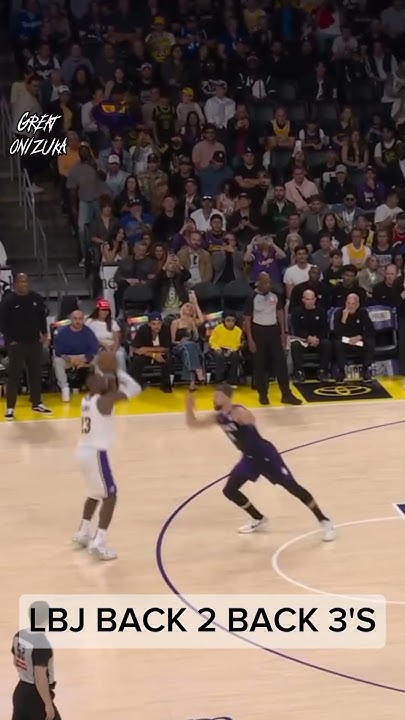LBJ BACK 2 BACK 3S #nba #lakers #lakersnationph #lbj - YouTube