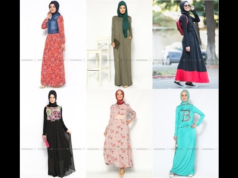 2015-2016 indirimli ucuz tesettür elbiseler hijab fashion muslima dress