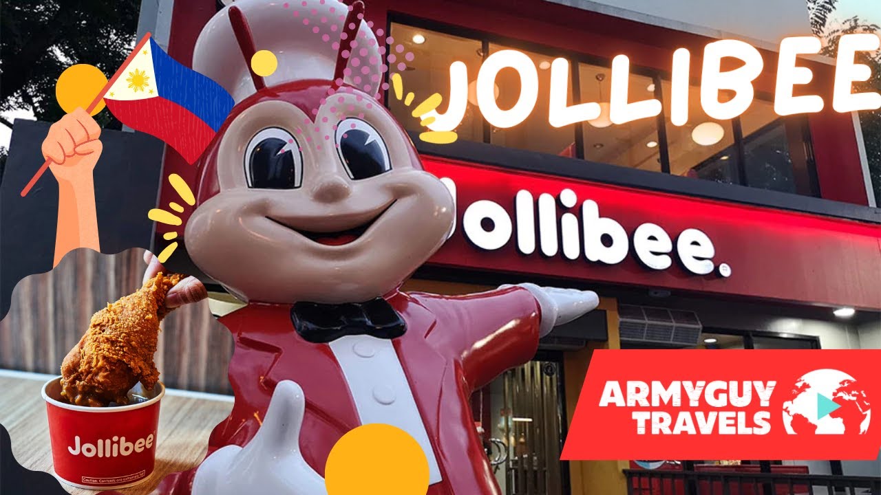 JOLLIBEE IN MANILA! First time in the Philippines - YouTube