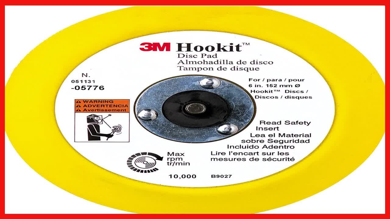 Great product - 3M 05776 Hookit Disc Pad, 6 inch - YouTube