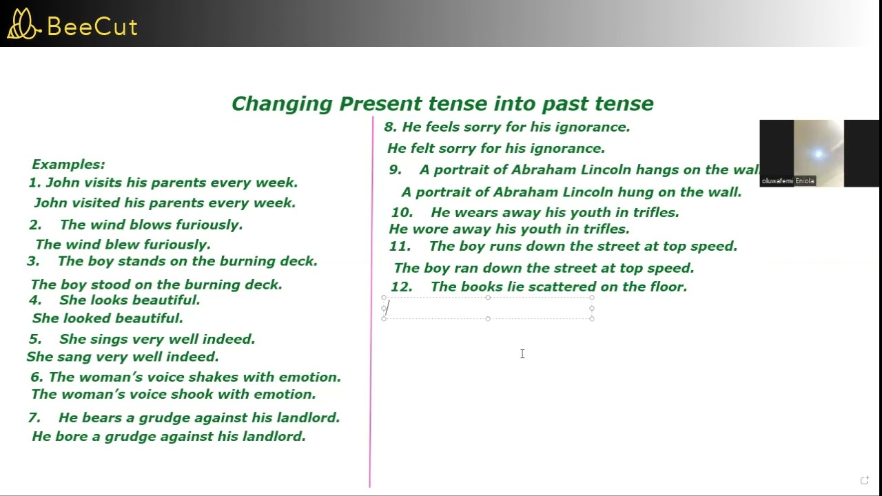 Changing Present Tense Into Past Tense YouTube changing-present-tense-into-past-tense-youtube