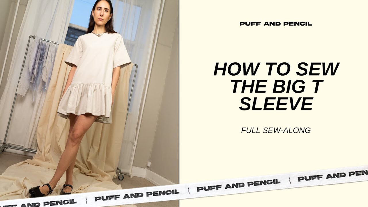 How to sew the Big T sleeve - YouTube
