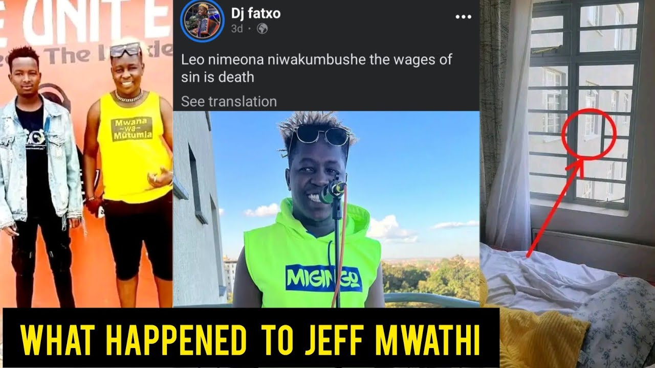 Jeff Mwathi family in Tears After he DIED in DJ Fatxo's House - YouTube
